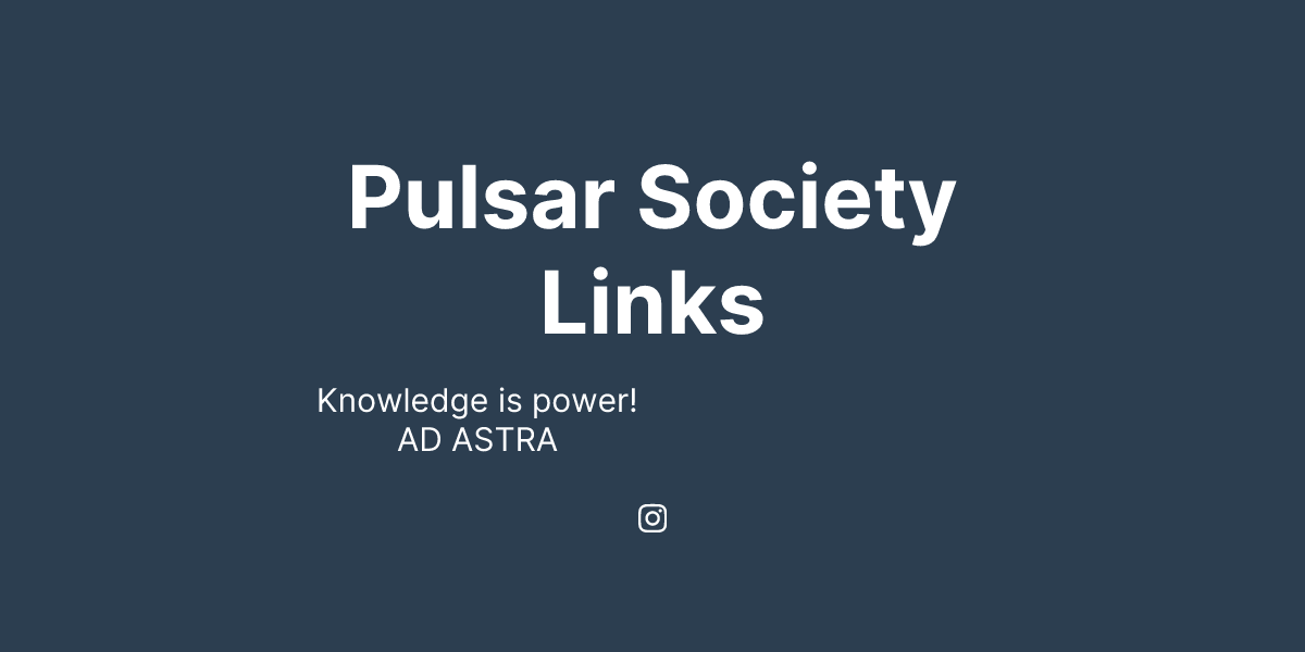 Pulsar Society Links