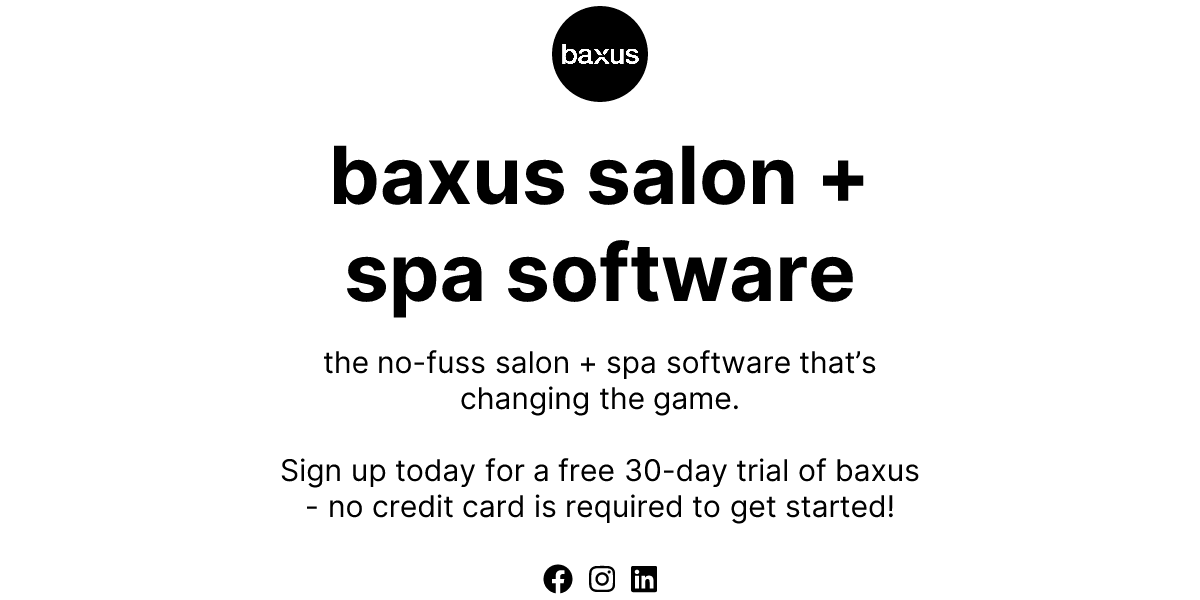baxus salon + spa software