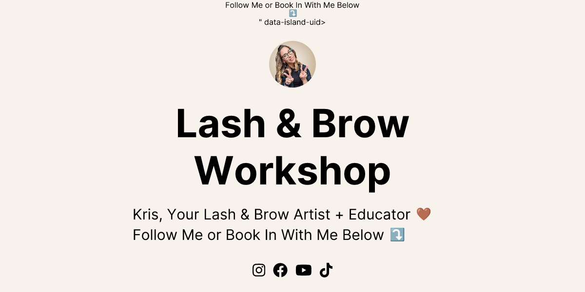 Lash & Brow Workshop