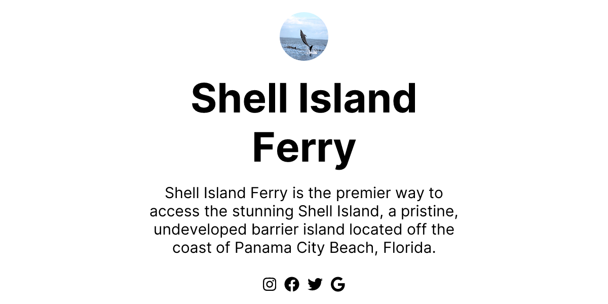 Shell Island Ferry